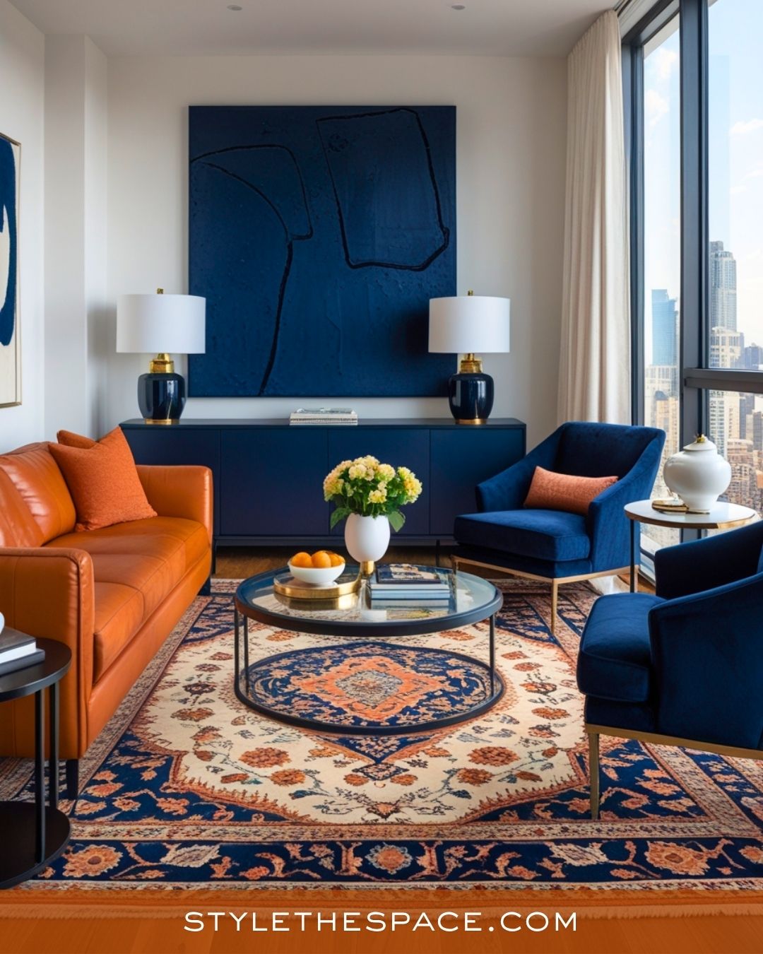 28 Beautiful Burnt Orange Living Room Ideas That Instantly Elevate Your ...