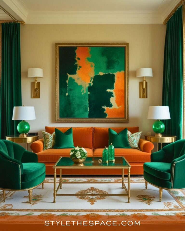 28 Beautiful Burnt Orange Living Room Ideas That Instantly Elevate Your ...