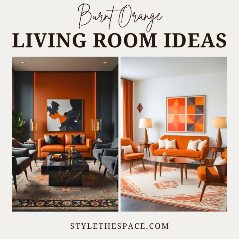 28 Beautiful Burnt Orange Living Room Ideas That Instantly Elevate Your ...