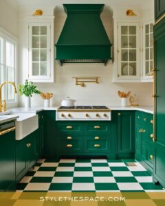 21 Chic Green and Gold Kitchen Ideas That Bring Luxury and Style Home ...