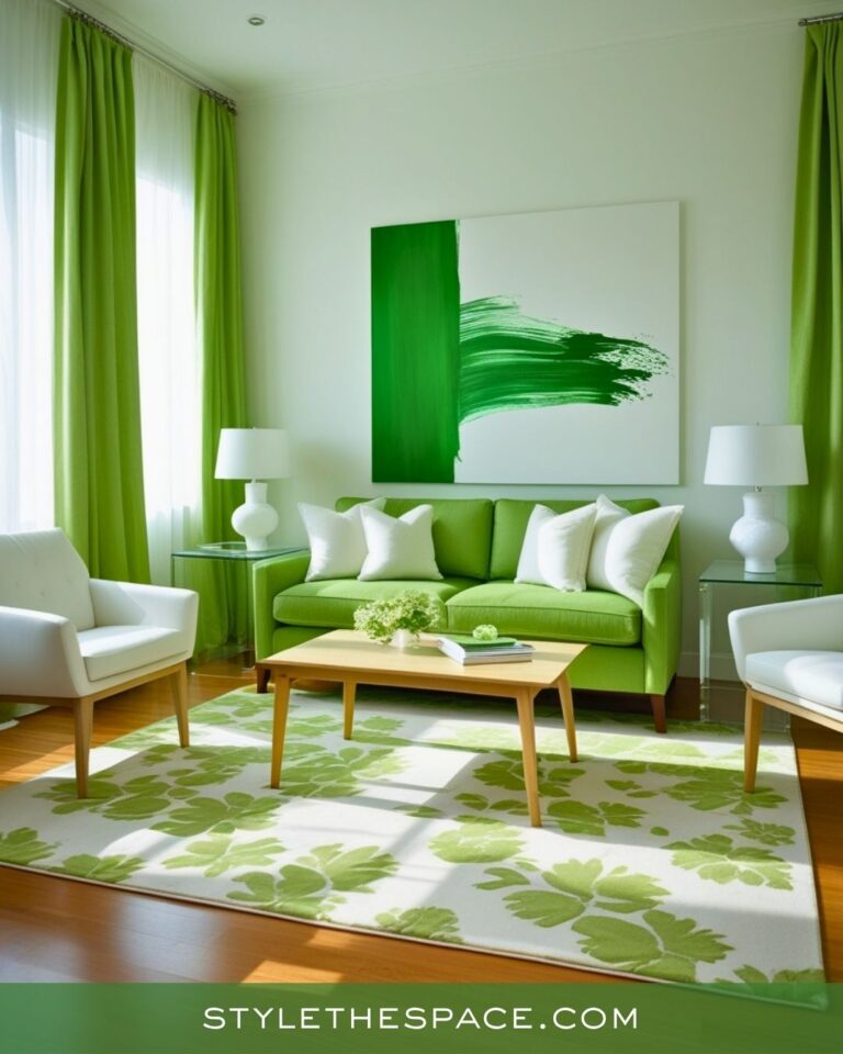 29 Beautiful Green Living Room Ideas for a Fresh and Stylish Home ...