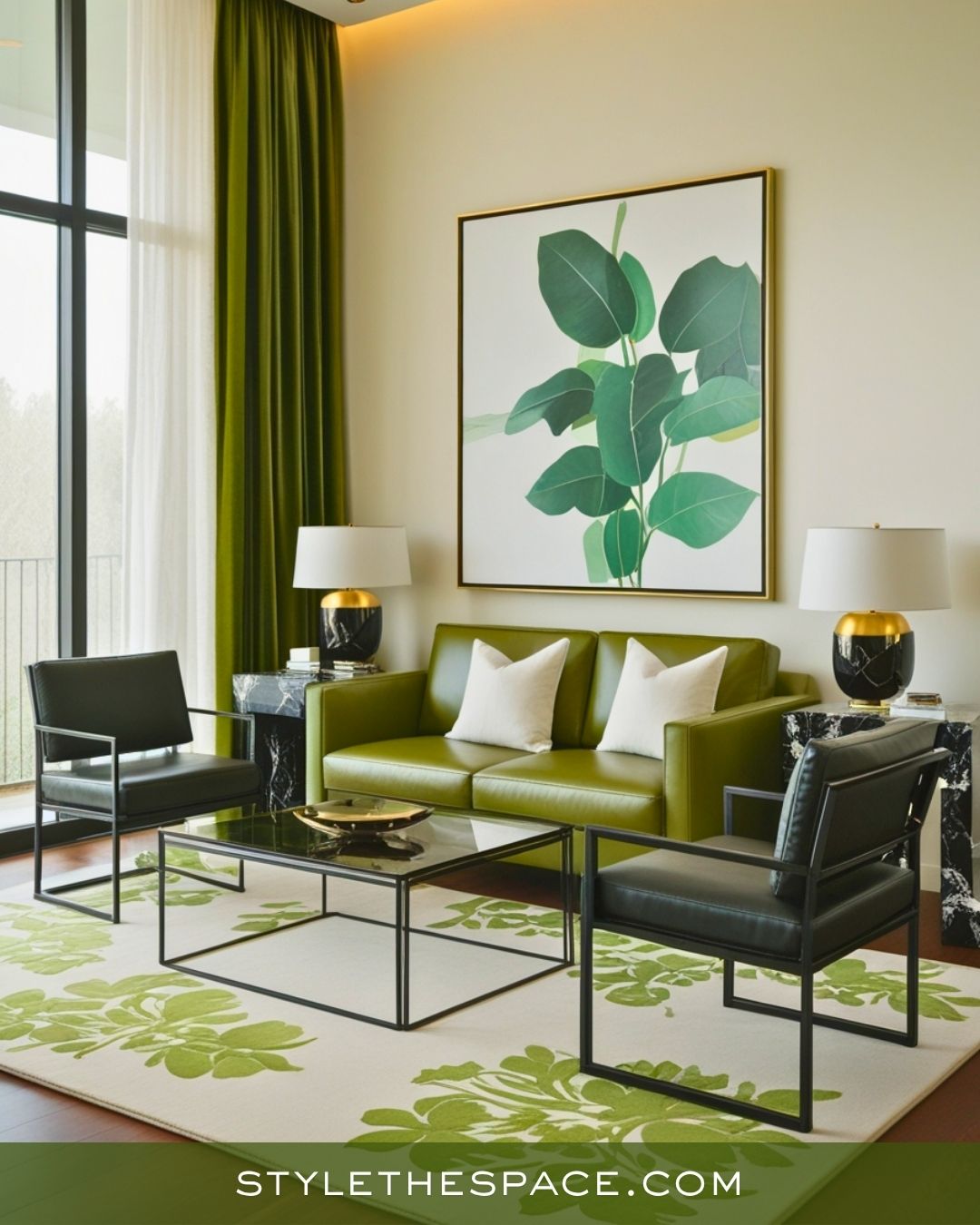 29 Beautiful Green Living Room Ideas for a Fresh and Stylish Home ...