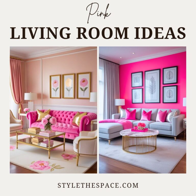 27 Pink Living Room Ideas You’ll Want to Copy Right Now - Style The Space