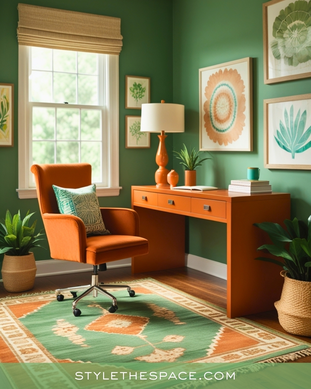 27 Green Home Office Ideas That Are Stylish, Calm, and Inspiring ...