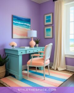 29 Gorgeous Purple Home Office Ideas That Make Working From Home a Joy ...