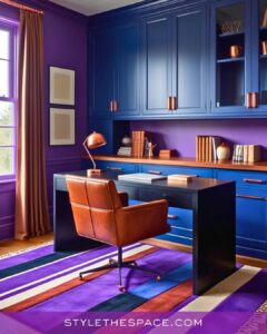29 Gorgeous Purple Home Office Ideas That Make Working From Home a Joy ...