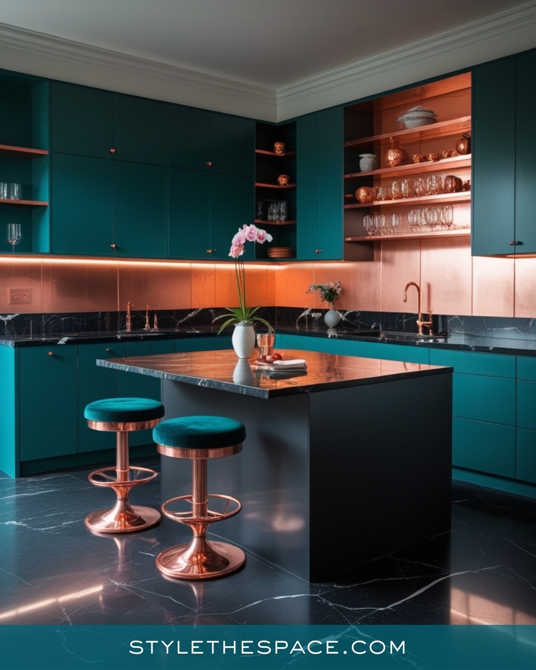 28 Stunning Teal Kitchen Ideas That Prove This Color Never Goes Out of ...