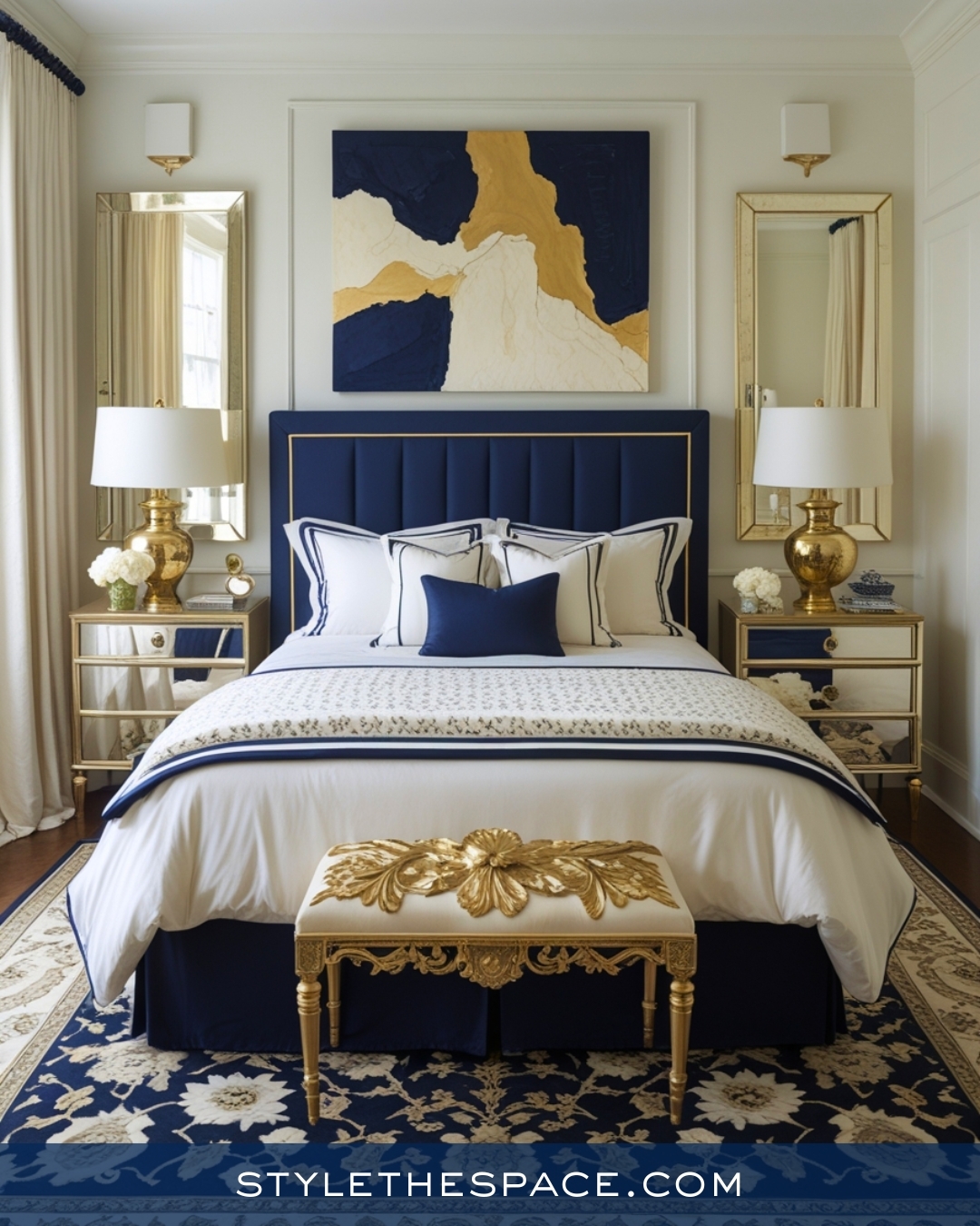 32 Navy Blue Bedroom Ideas That Feel Calm, Stylish and Timeless - Style ...