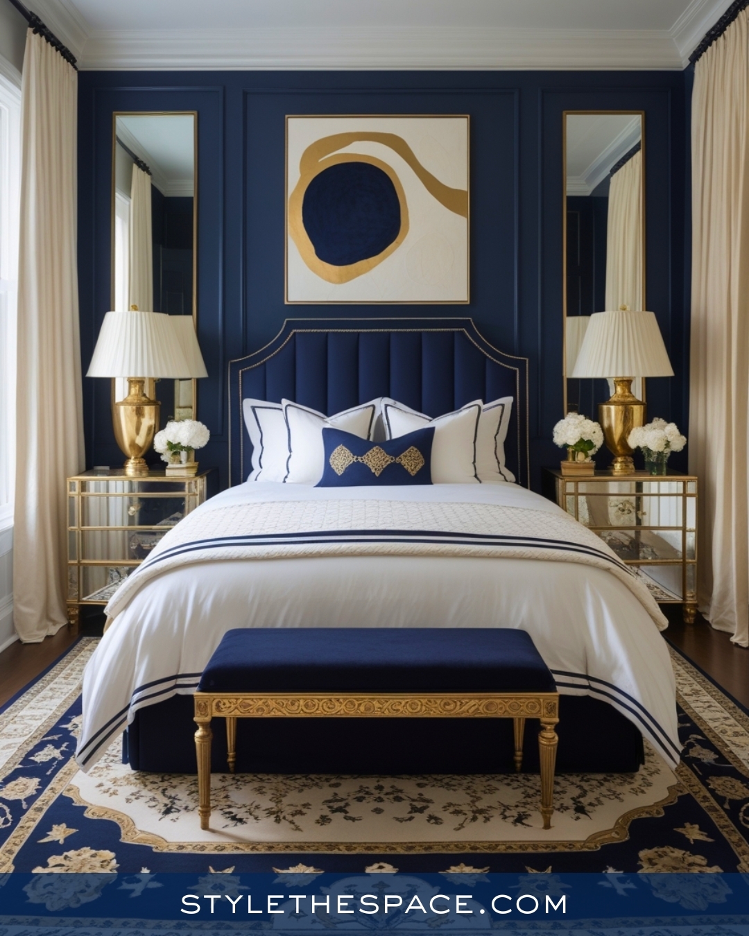 32 Navy Blue Bedroom Ideas That Feel Calm, Stylish and Timeless - Style ...