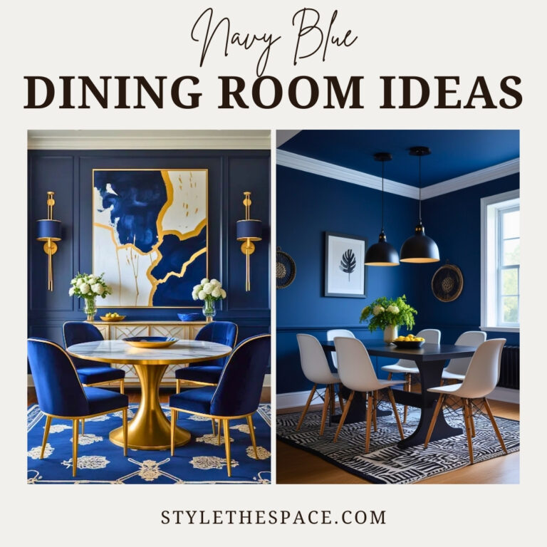 30 Navy Blue Dining Room Ideas That Feel Stylish and Timeless - Style ...